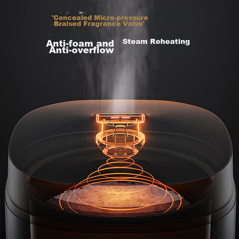 Midea Rice Cooker, Small 3L Capacity for 2-3 People, Large Front Panel Display, 24-Hour Timer, Multifunctional Smart Rice Cooker for Home Use, FB30Q1-406K