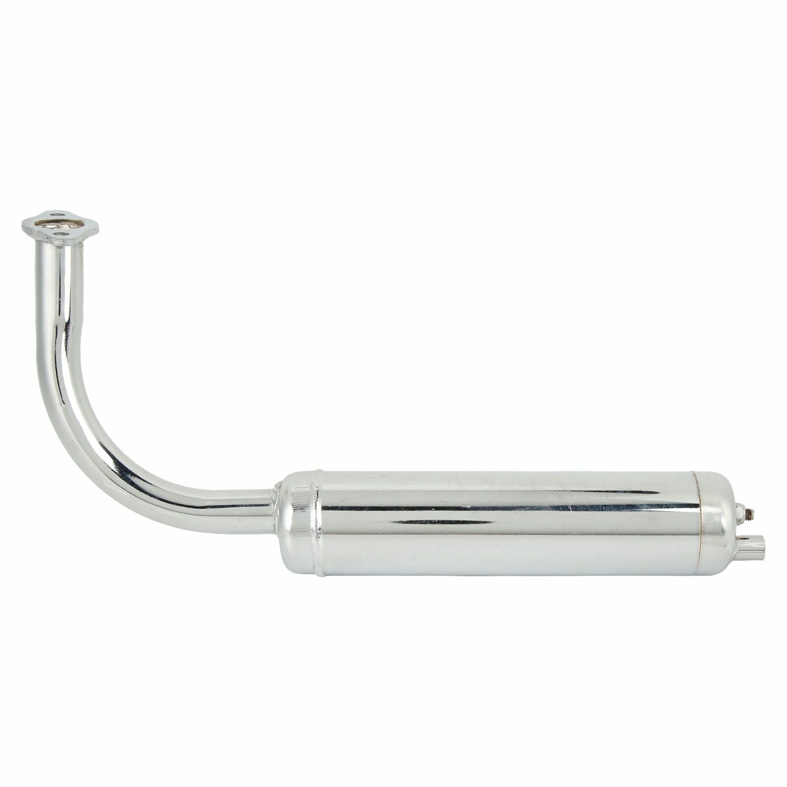 Выхлопная труба 40 мм для мотоциклов 49-80cc (серебристая)