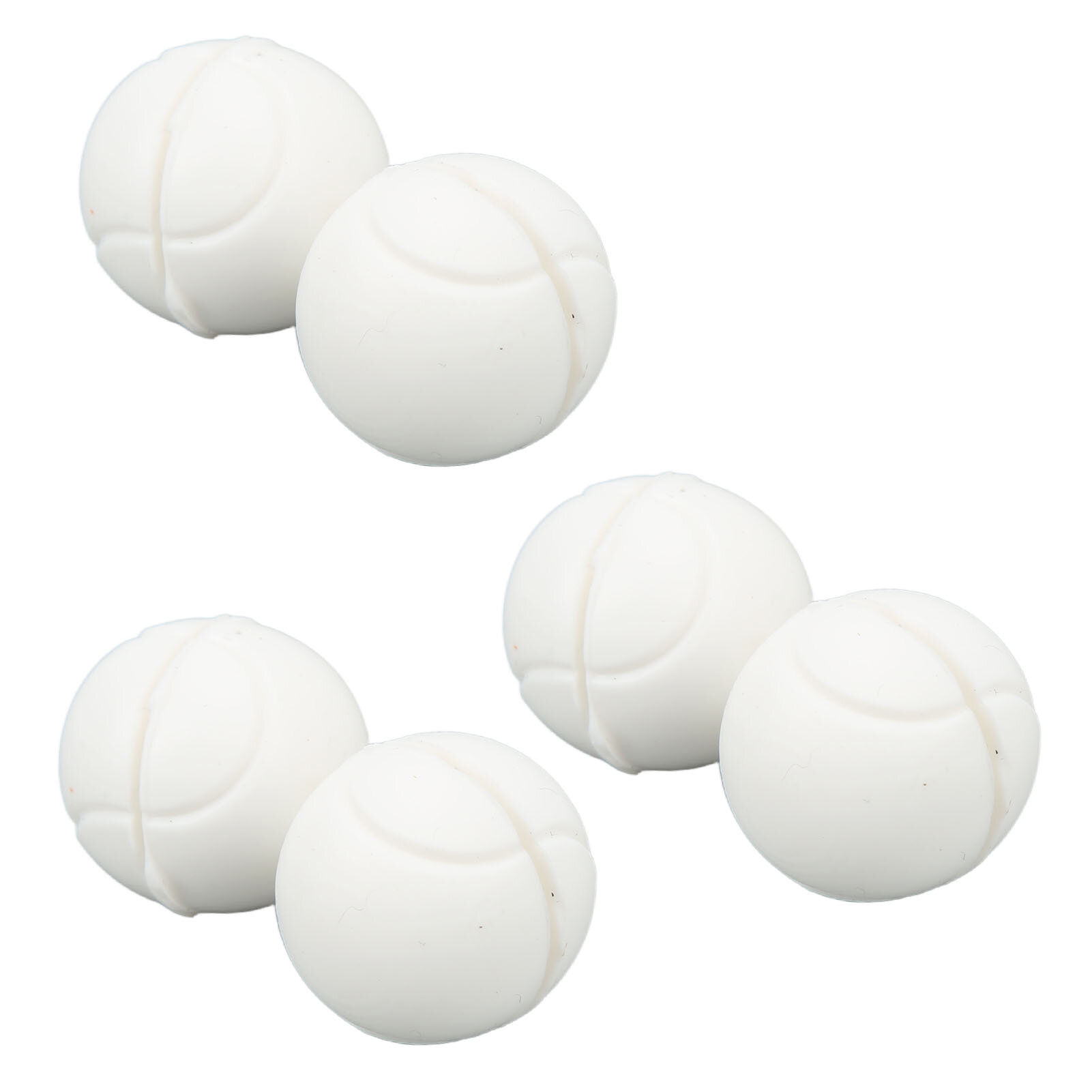 6 шт. демпфер теннисной ракетки, силиконовый амортизатор, теннисная ракетка в форме мяча, гасители вибрации для спорта на открытом воздухе, белый цвет