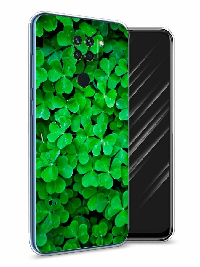 Чехол на Xiaomi Redmi 10X/Note 9 / Сяоми Редми 10Х/Редми Нот 9 с принтом "Клевер"