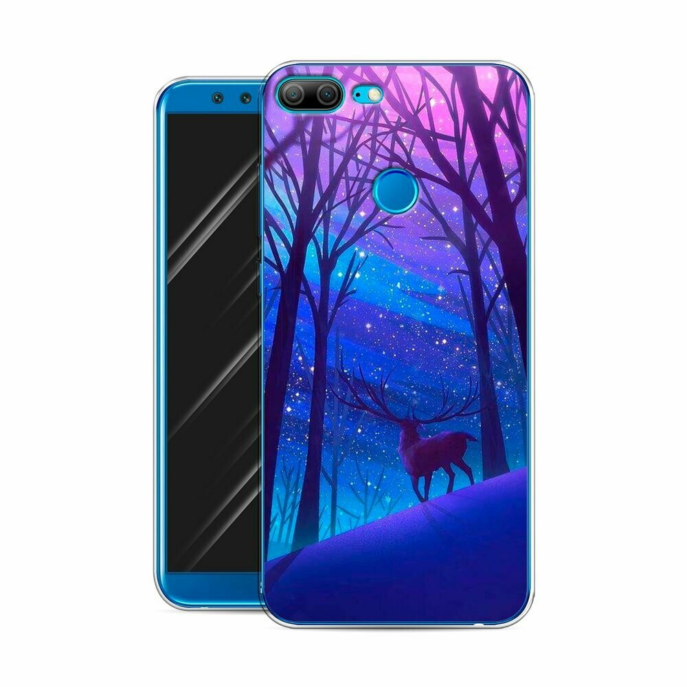 Чехол на Honor 9 Lite / Хонор 9 Лайт с принтом "Северный олень" — фото 1