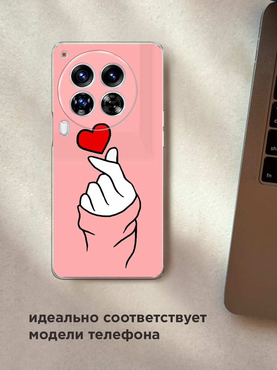Чехол на Tecno Camon 30 Premier / Текно Камон 30 Премьер с принтом "Милое сердечко" — фото 1