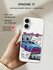 Чехол на Apple iPhone 17 / Айфон 17 с принтом "JDM коллаж", прозрачный