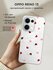 Чехол на Oppo Reno 13 / Оппо Рено 13 с принтом "Бордовые сердечки 2"