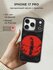 Чехол на Apple iPhone 17 Pro / Айфон 17 Про с принтом "Самурай на красном фоне"