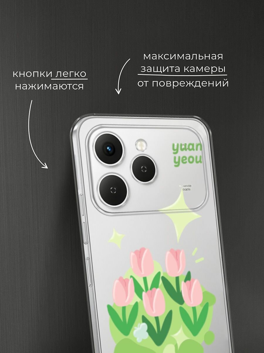 Чехол на Tecno Spark 40 / Текно Спарк 40 с принтом "Protect nature" — фото 1