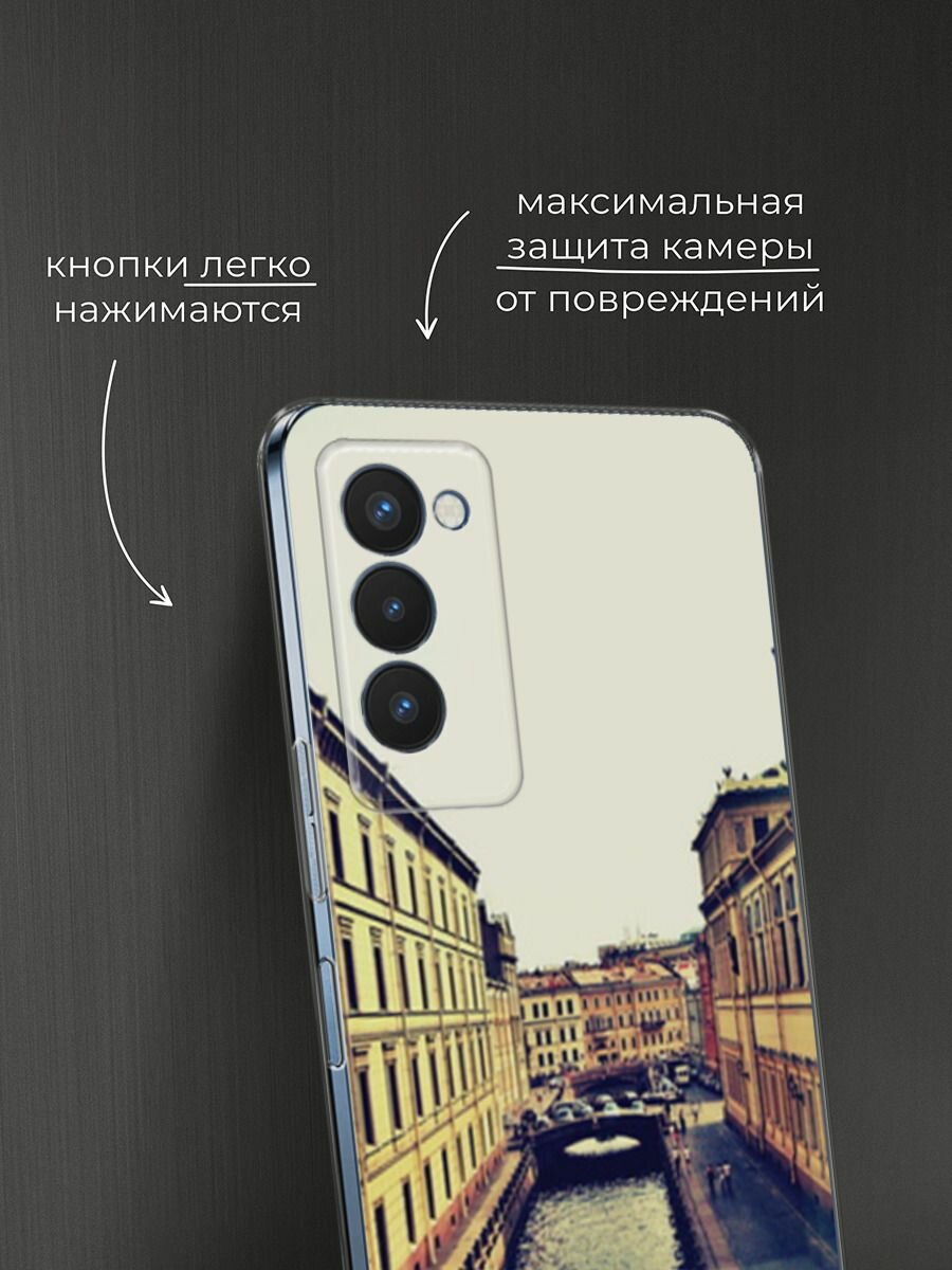 Чехол на Tecno Camon 18P / Техно Камон 18Р с принтом "Санкт-Петербург" — фото 1