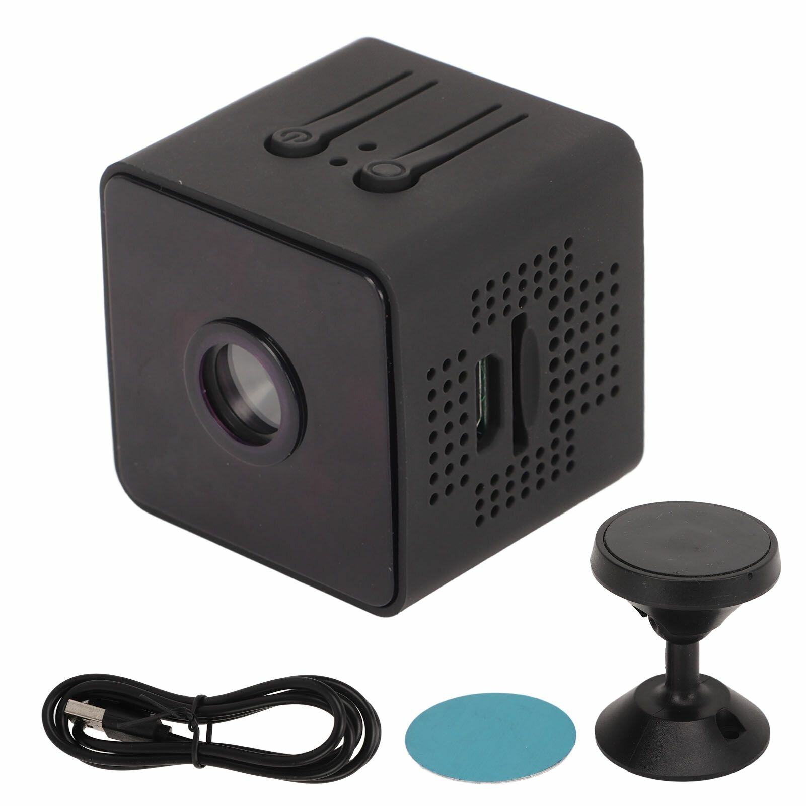 Беспроводная мини-камера HD 1080P WiFi с функцией ночного видения и функцией обнаружения движения. Портативная магнитная камера безопасности для дома, улицы, офиса.