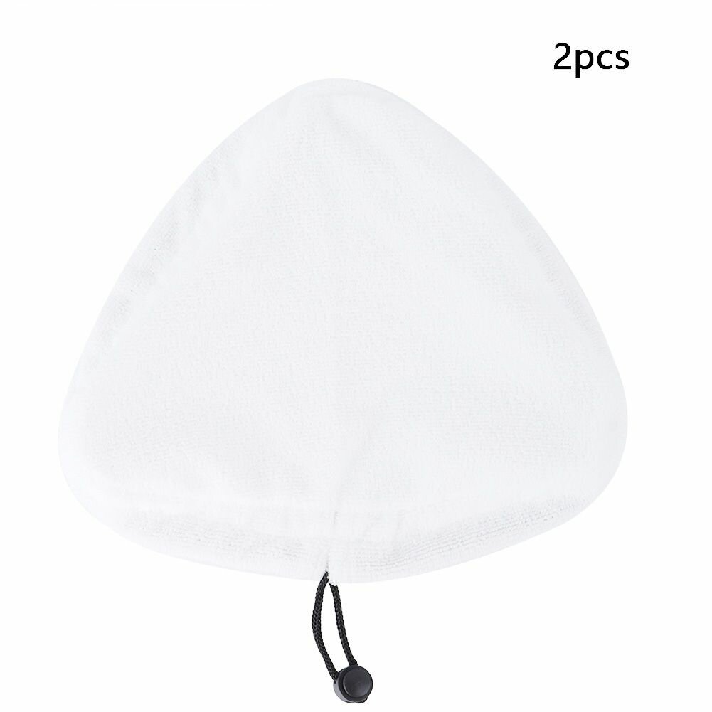 2 сменные моющиеся треугольные насадки для паровой швабры из микрофибры для эффективной уборки, прочные и простые в использовании