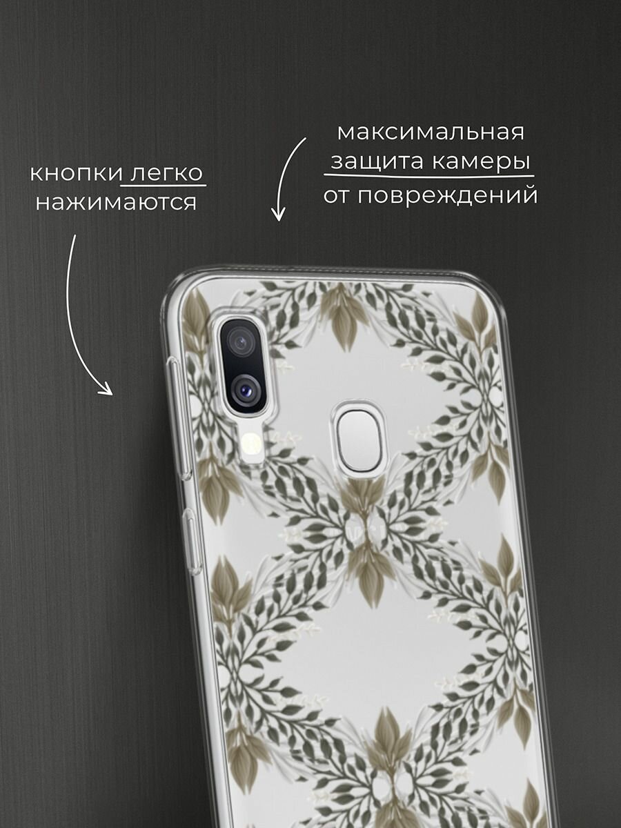 Чехол на Samsung Galaxy A40 / Самсунг Галакси А40 с принтом "Калейдоскоп цветов" — фото 1