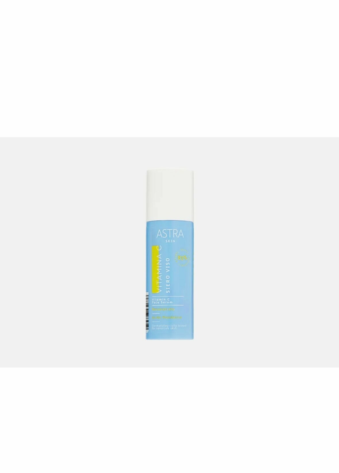 Сыворотка для лица Astra Make-Up ASTRA Vitamina C Siero Viso, для чувствительной кожи, 83 % натуральных ингредиентов