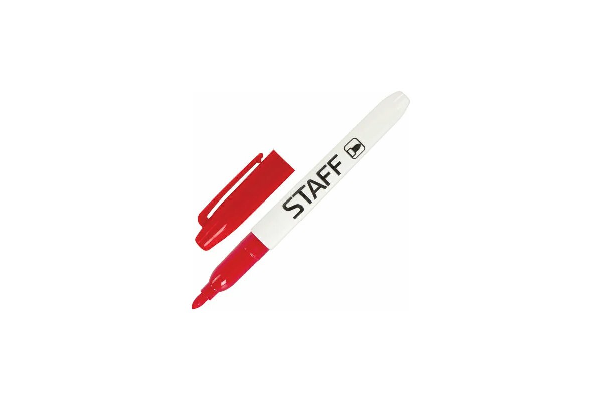 Staff маркеры стираемые для белой доски 12 шт красный Everyday 25 мм тонкий корпус 151095