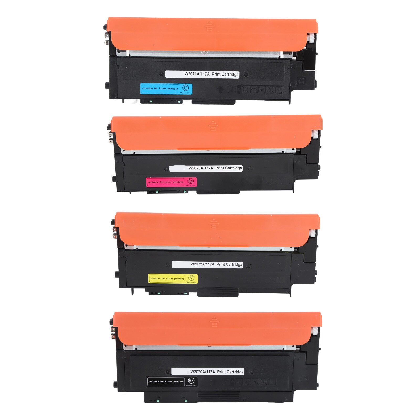 4 шт. картриджа для принтера HP 117A W2070A W2071A W2072A W2073A + идеально подходит для HP Color Laser 150a 150w 150nw + высокий уровень бумаги