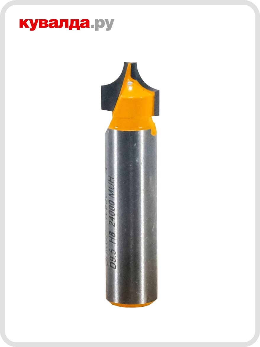 Фреза по дереву энкор ф9.5х8, r4, хв. 8мм фасонная