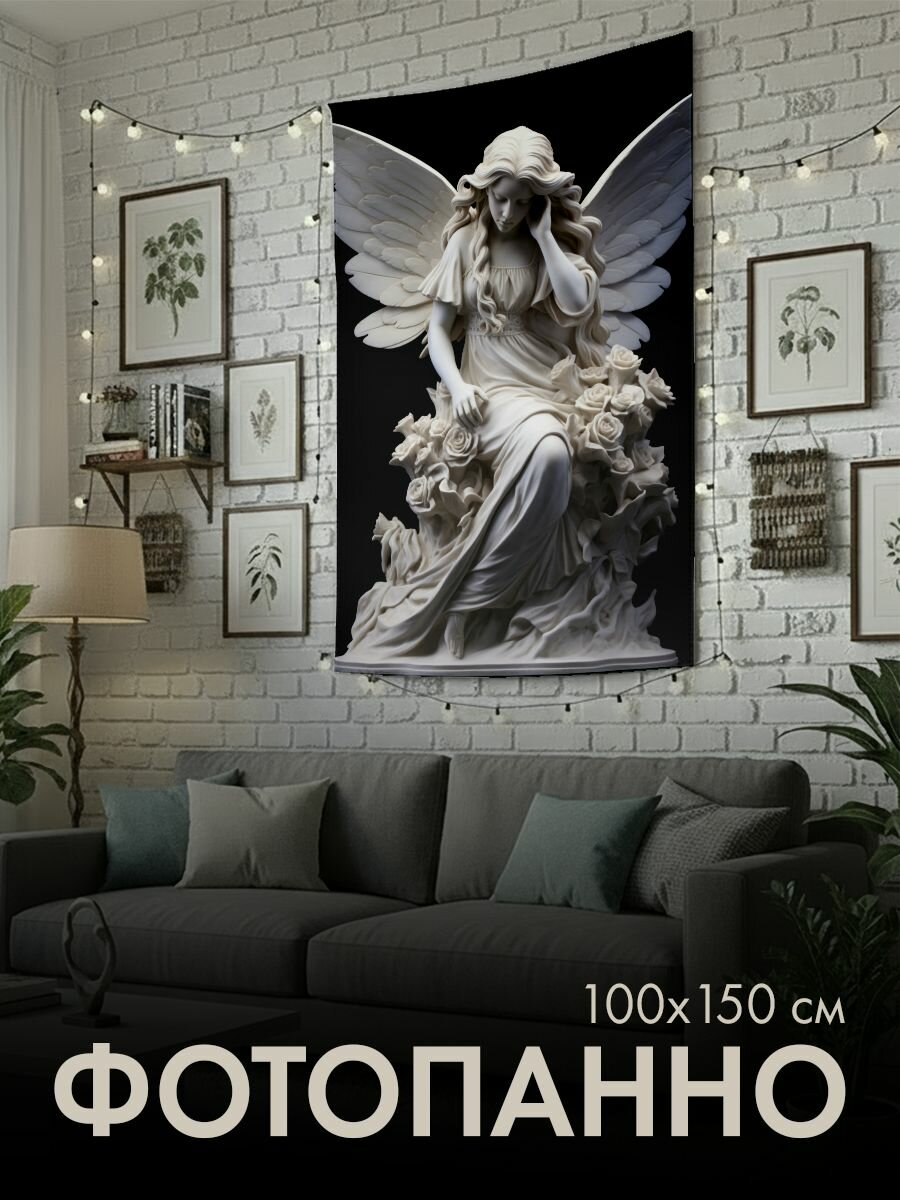 Панно тканевое PrintyFull / 100x150 см / скульптура, фея
