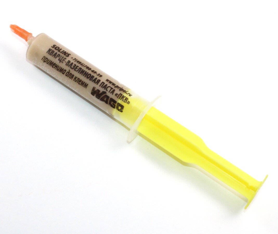 Паста кварцевазелиновая ПКВ (ТУ 36-513-Г-69) шприц 27 гр.