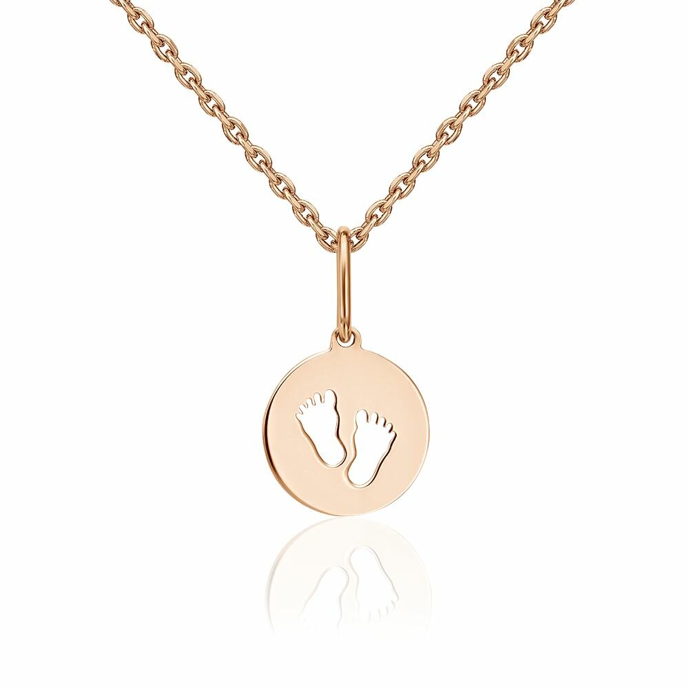 Подвеска, красное золото, 585 проба