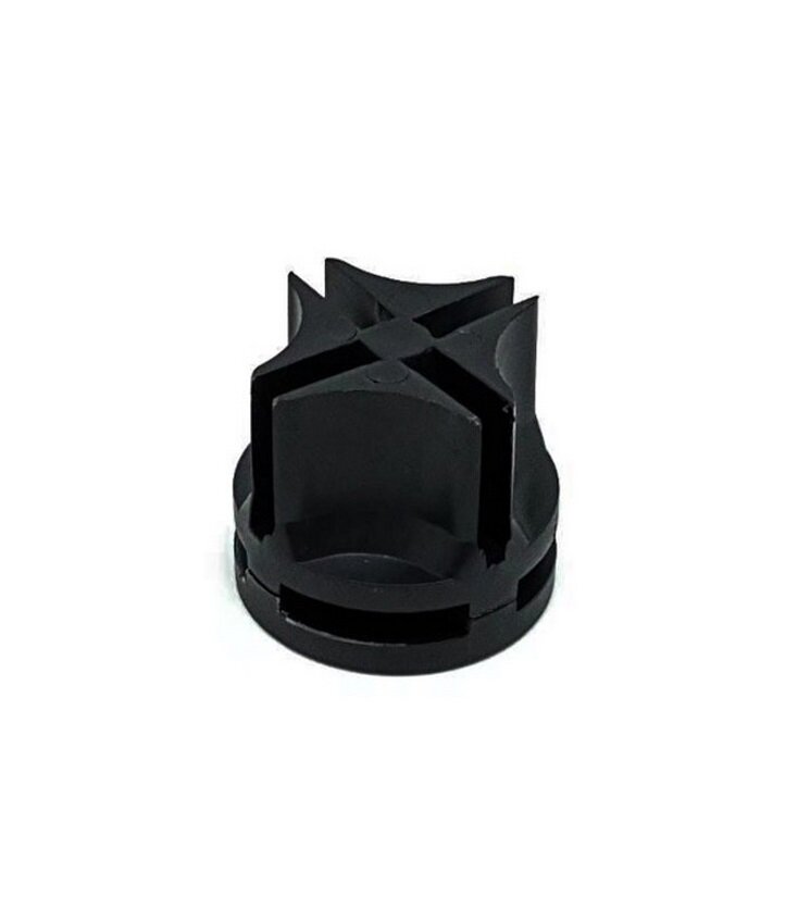 Крепеж четверной для витрин из стекла, Держатель стекла для витрин из ячеек (КУБ) - 2 шт.