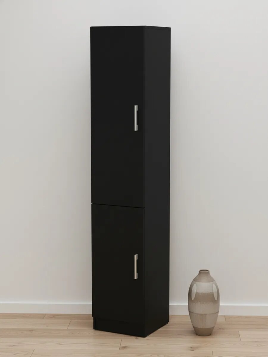 Деревянный шкаф пенал FRESTER с полками распашной для одежды, от производителя