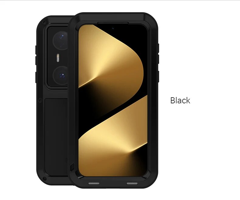Черный противоударный чехол Lovemei Armor для Huawei Pura 80 Ultra