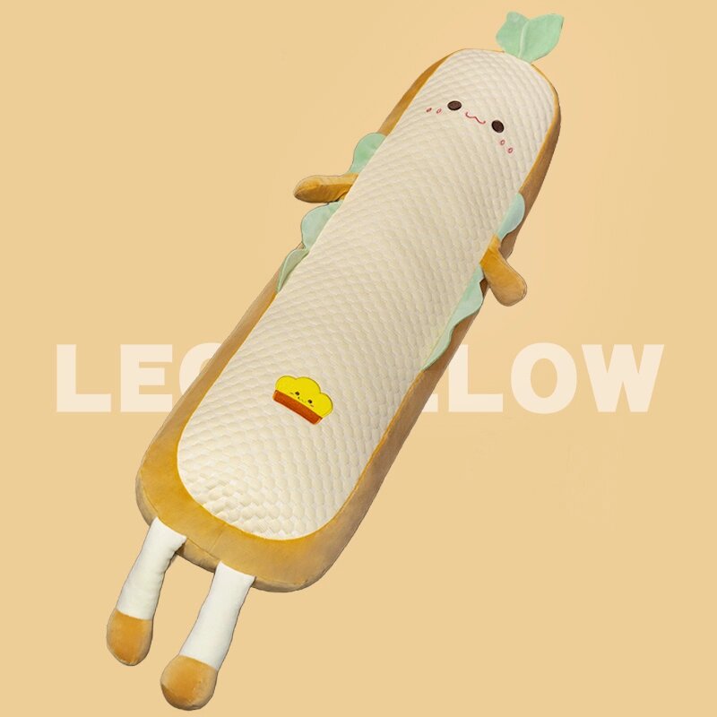 Подушка-валик Ice Bean Avocado для сна, подушка для ног для мальчиков, специальная подушка для сна, съемная и моющаяся.