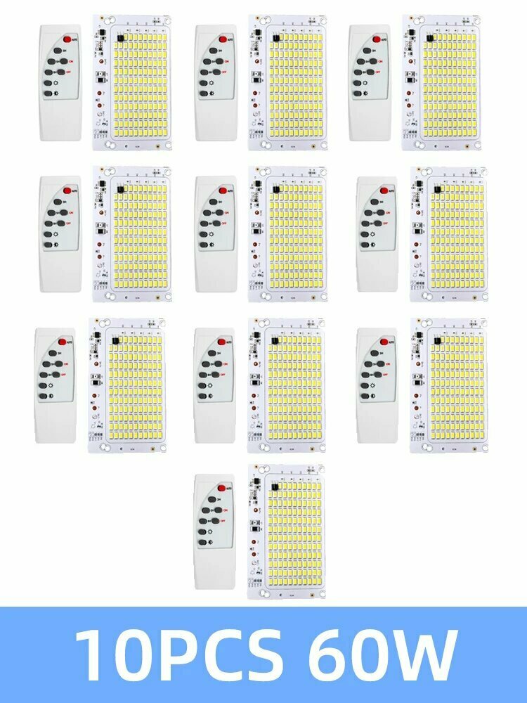EGBO Солнечный модульный светодиодный светильник 25W 40W 60W 100W 60w 10PCS