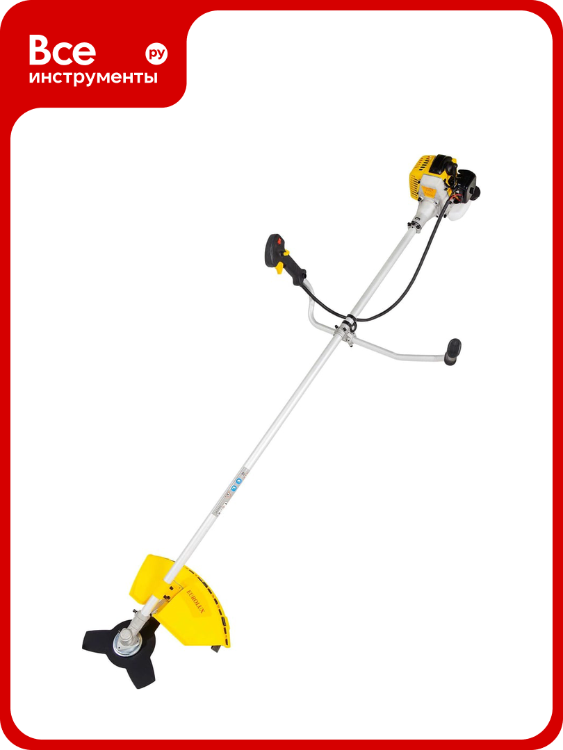 Бензиновый триммер Eurolux TR-1500T 70/2/17 с антивибрационной системой, профессиональный двухтактный