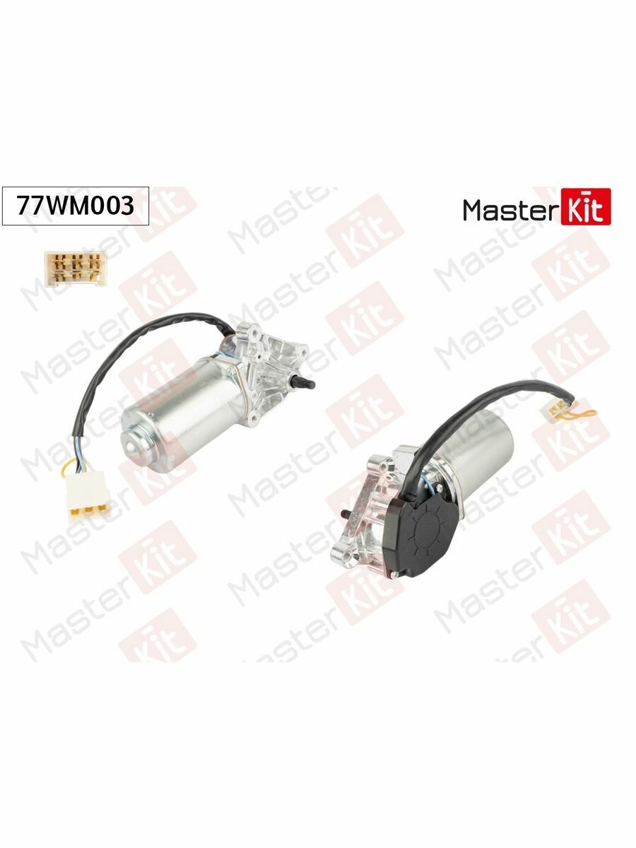 Мотор стеклоочистителя для а/м LADA 2108, 2109, 21099 / Лада 21008, 21009, 21099, MASTERKIT 77WM003