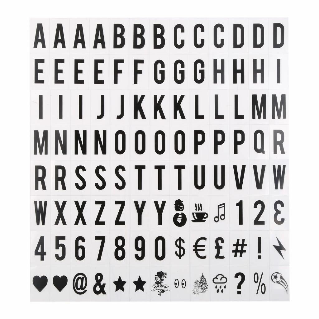 Светящаяся доска для сообщений с буквами и цифрами, Белый