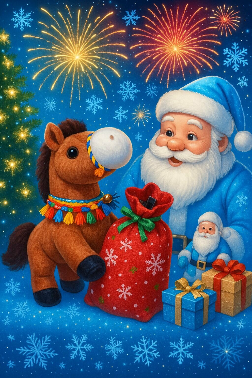 Копилка-игрушка Лошадка музыкальная, новогодний символ 2026