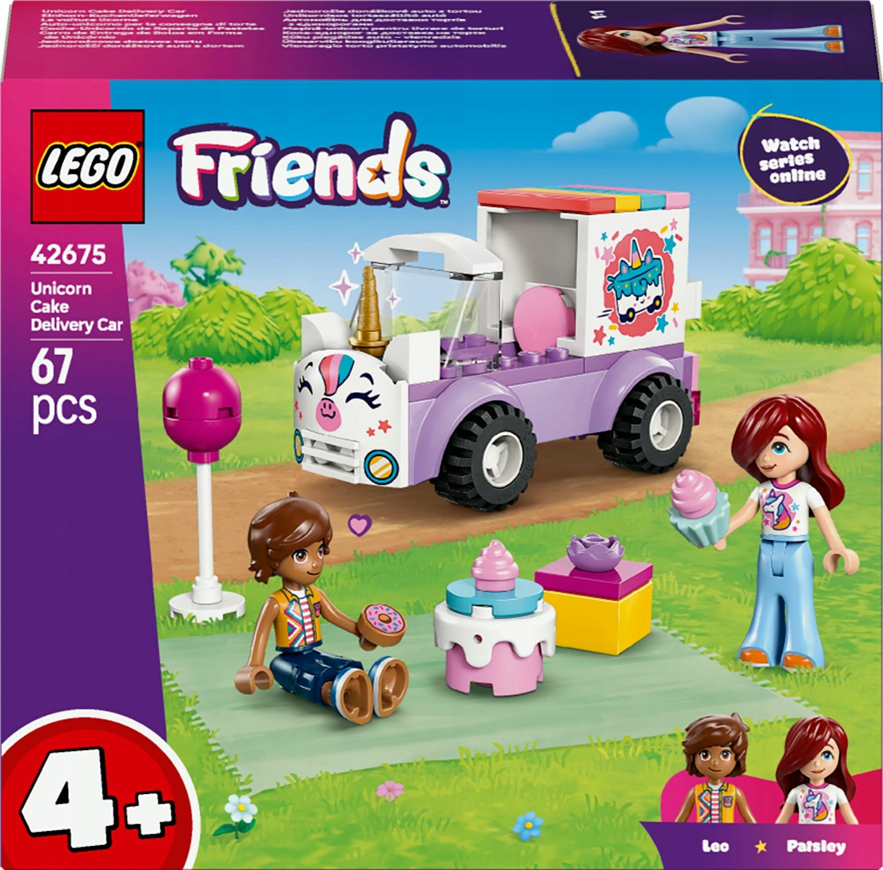 Конструктор LEGO FRIENDS - Доставка торта Единорог, 67 эл. - Лего друзья 42675