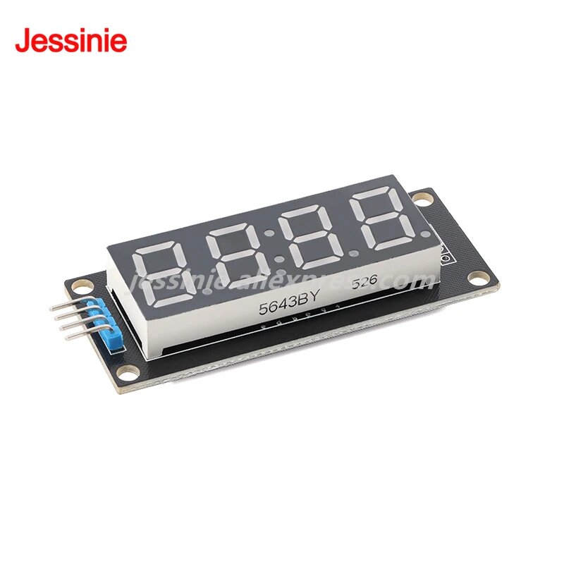 Дисплей LED 4-разрядный 0.56" желтый Jessinie TM1637
