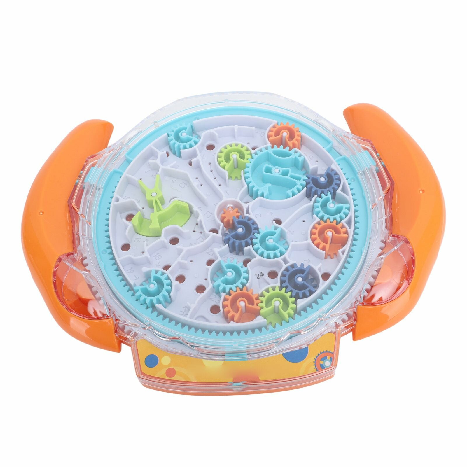 3D лабиринт-головоломка с шестеренками, оранжевый