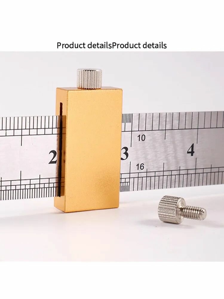 Плотник Линейка металлическая с блоком позиционирования, 1 шт. - 40 см