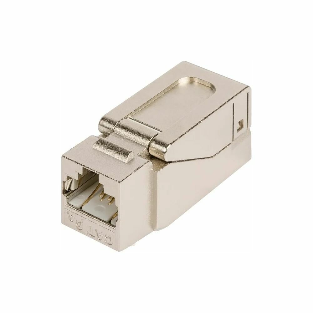 Модуль-вставка NIKOMAX типа Keystone, полный экран, металлик NMC-KJSD2-NT-MT