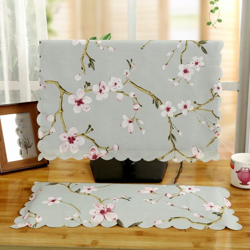 Чехол для компьютера из хлопка и льна, защитный чехол для LCD-монитора, чехол для настольного компьютера