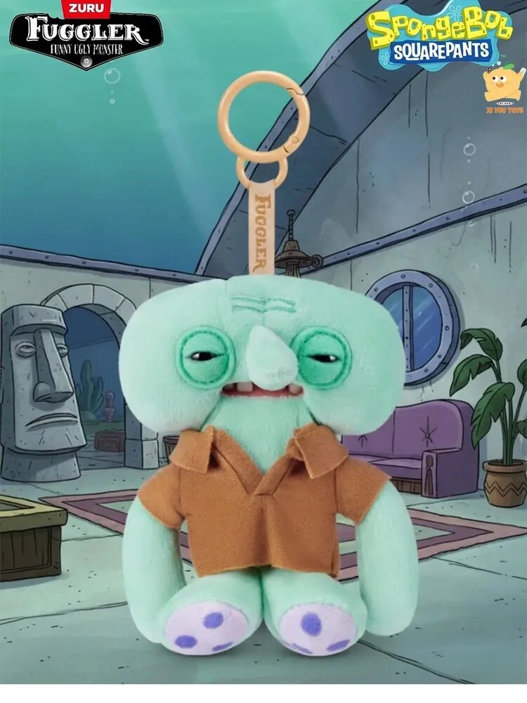 Официальный брелок Fuggler × Губка Боб: Сквидвард — уродливо-милый монстр с зубами