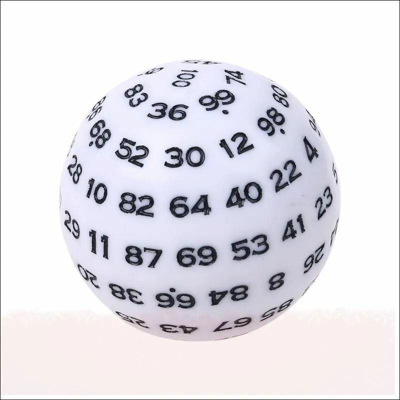 100-гранный многогранный кубик D100
