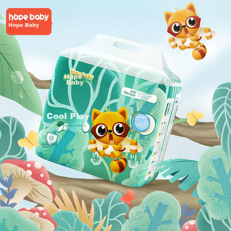 Hope Baby Platinum Thin XXL 66 Pieces [15kg And Above], Baby Pull-Up Diapers, Ultra-Thin Breathable Disposable Diapers