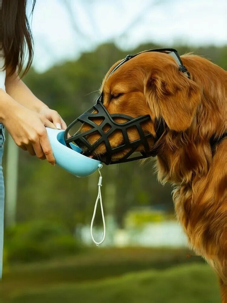 Намордник для собак всех пород мягкий силиконовый