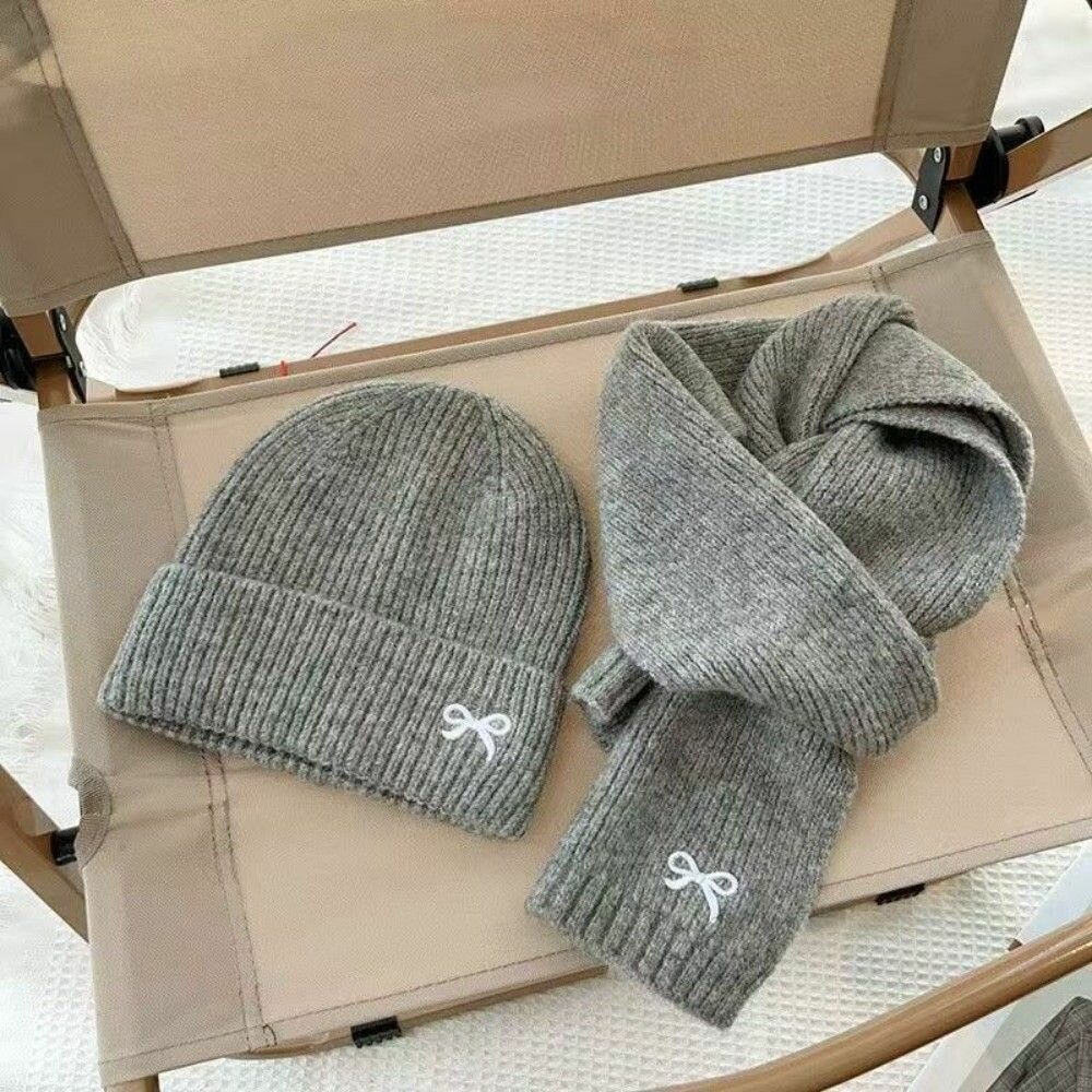 Комплект с головным убором  для взрослых и детей, размер OneSize, серый — фото 1