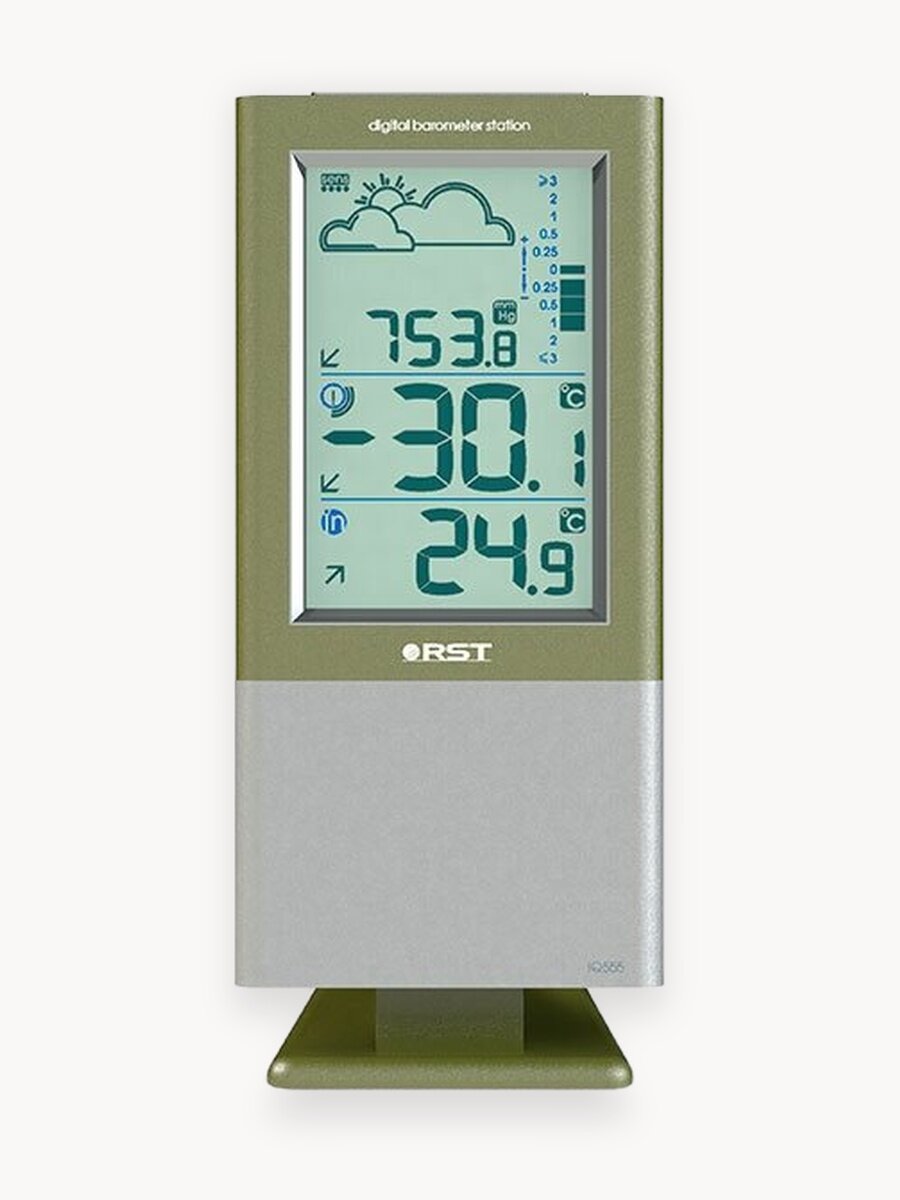 Метеостанция iQ555 от RST с цифровым барометром, радиодатчиком и прогнозом погоды
