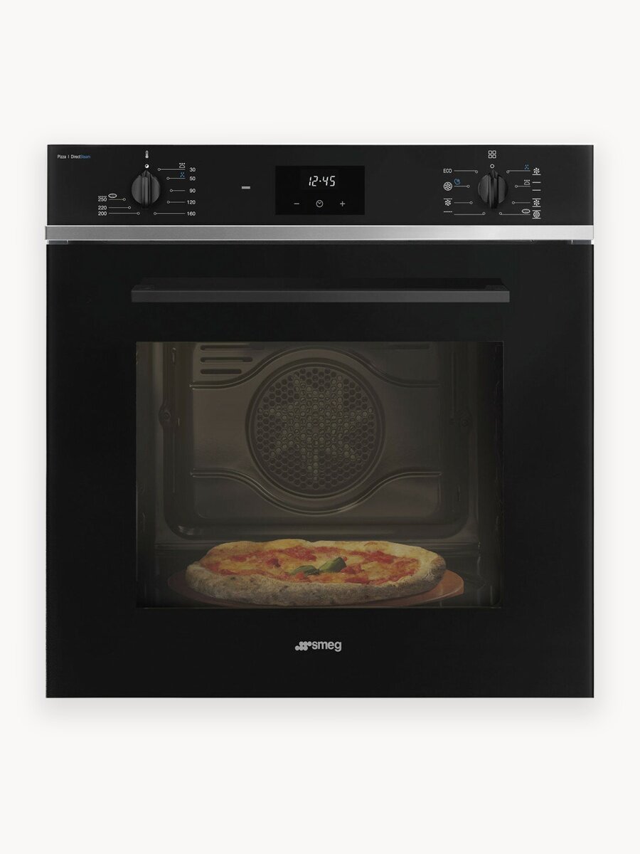 Духовой шкаф Smeg SF6400S1PZB, с грилем, конвекцией и 9 программами, черный