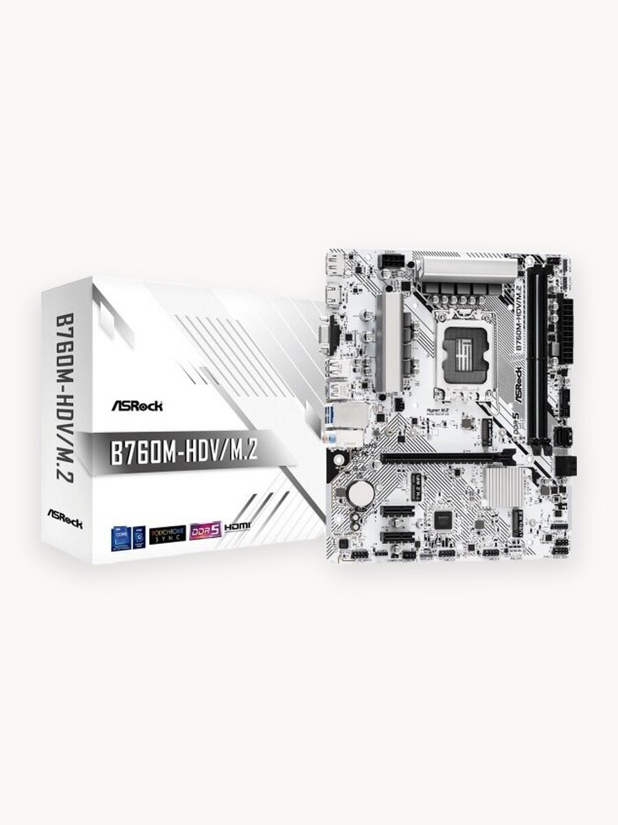 Материнская плата Asrock B760M-HDV/M.2 (LGA1700, mATX)
