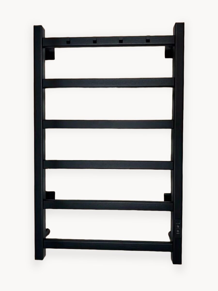 Полотенцесушитель электрический “ LANS “черный лесенка 800 мм х 400 мм