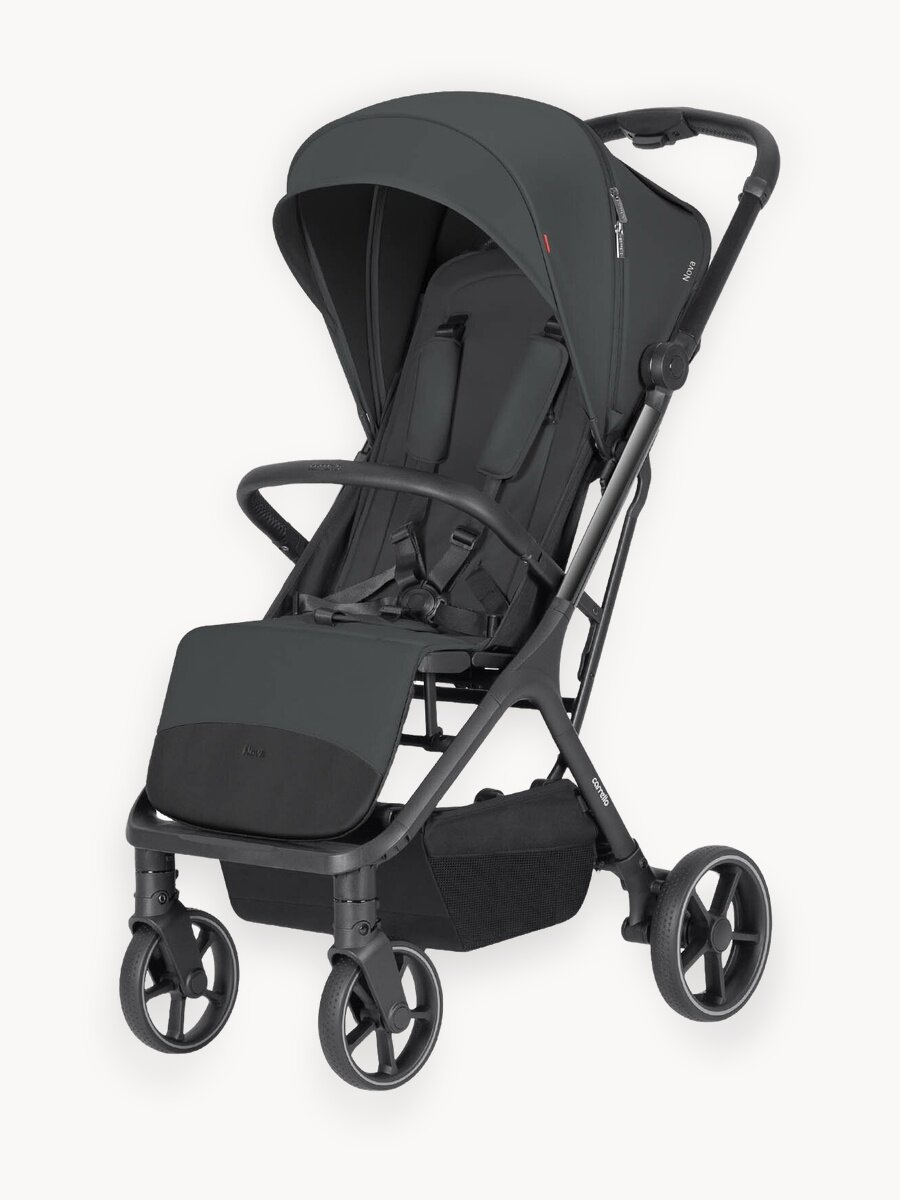 Прогулочная коляска CARRELLO Nova CRL-5524, автоматический складной механизм, темно-серая