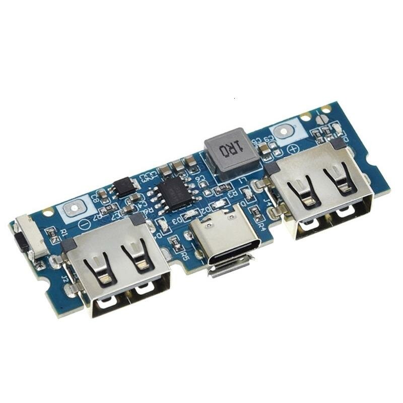 Зарядная плата Dual USB Type-C 18650 5V 2.4A