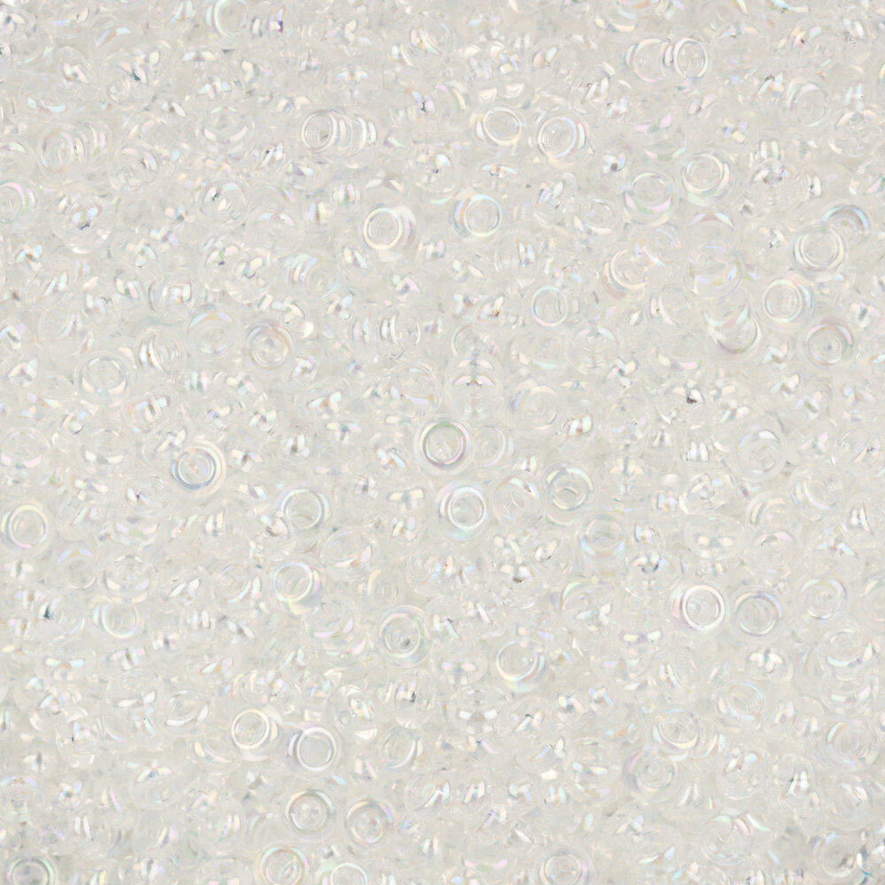 Бисер "TOHO" 11/0 DEMI 2.2 мм 5 г №0161 прозрачный/перламутр