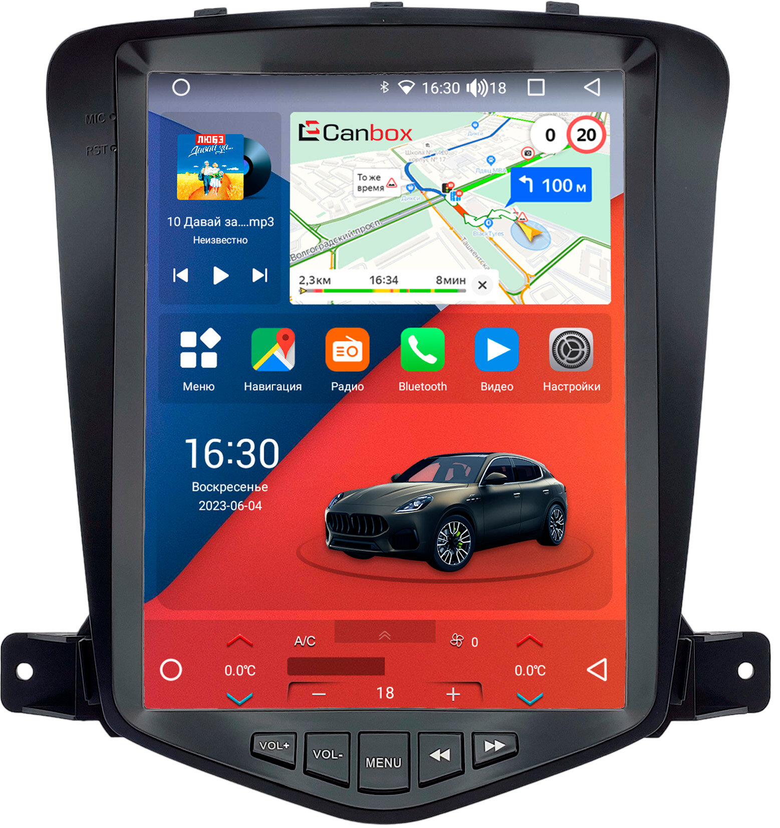 Штатная магнитола Chevrolet Cruze 2008-2012 Canbox PRO-Line (Tesla) 9.7" 8/256 7883-1312-157 Android 13 (4G-SIM, DSP, QLed)