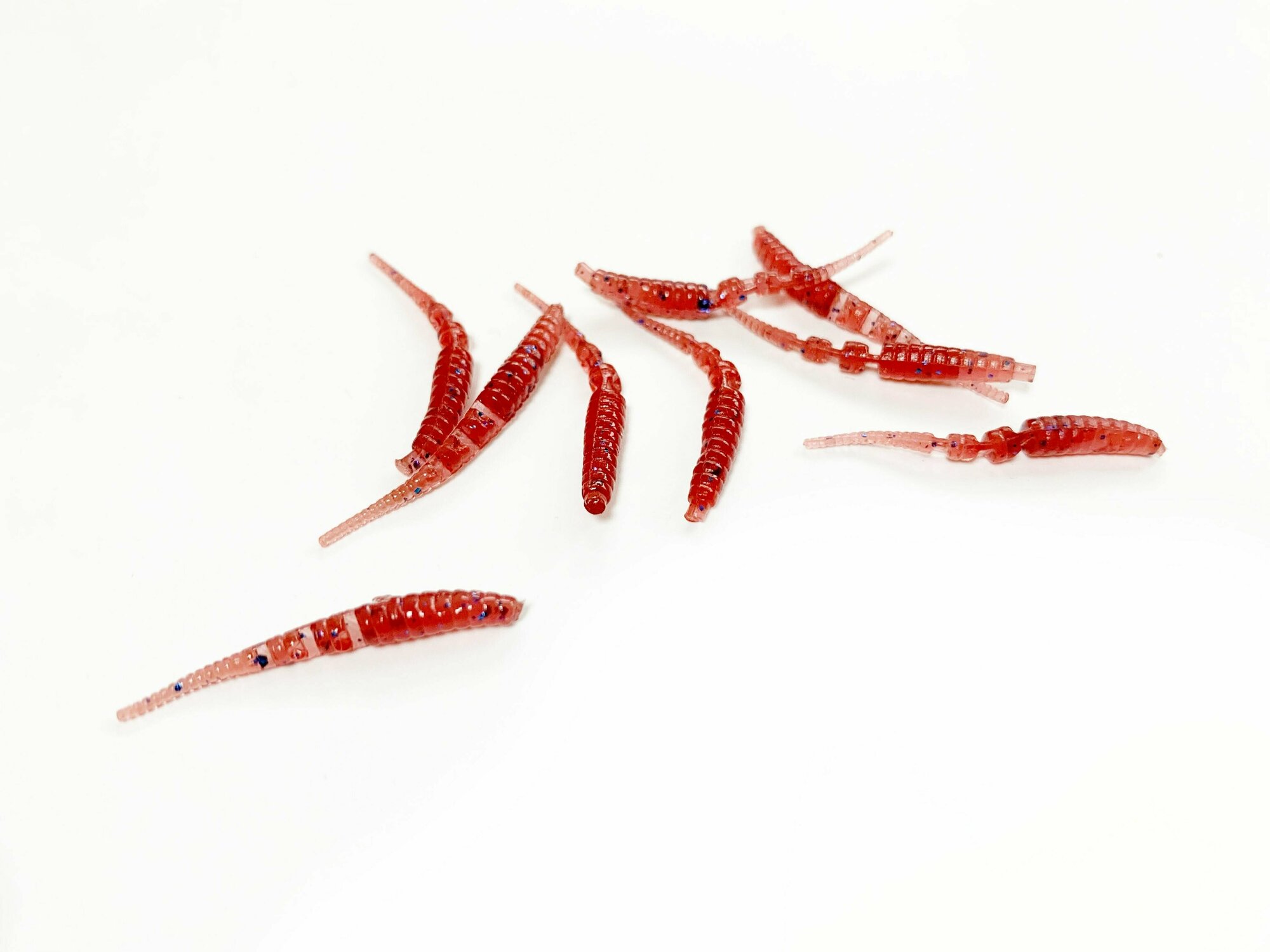 Мягкая Силиконовая приманка для мормышинга Джавастик 30 мм, цвет Рубиновый/ Grape, уп. 20 шт.